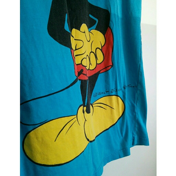 Vintage | Tops | Vintage Disney Mickey Mouse Double Sided Tee | Poshmark